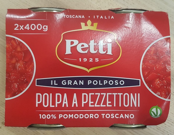 Petti – Tomato pieces in a can 2x400g – PORTUEL